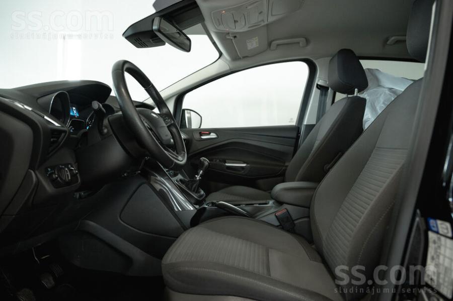 Black Ford C-Max 2018 in Riga, with an engine capacity of 1.00 L and mileage of 96 thousand km for 8990 €, photo 18 on AUTOMOTO.COM.LV
