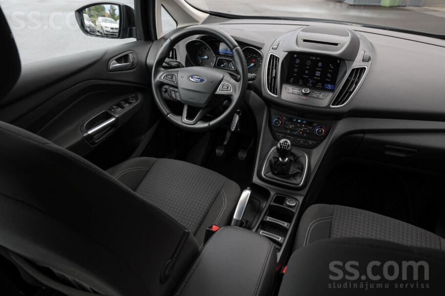 Black Ford C-Max 2019 in Jelgava, with an engine capacity of 1.00 L and mileage of 0 thousand km for 8750 €, photo 13 on AUTOMOTO.COM.LV