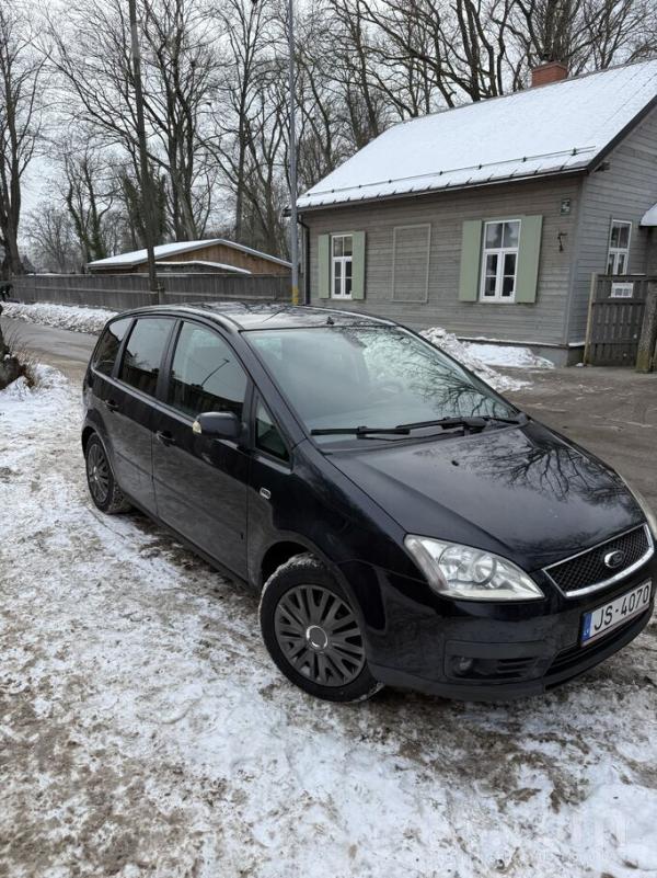 Black Ford C-Max 2004 in Liepaja, with an engine capacity of 1.60 L and mileage of 197 thousand km for 1550 €, photo 2 on AUTOMOTO.COM.LV