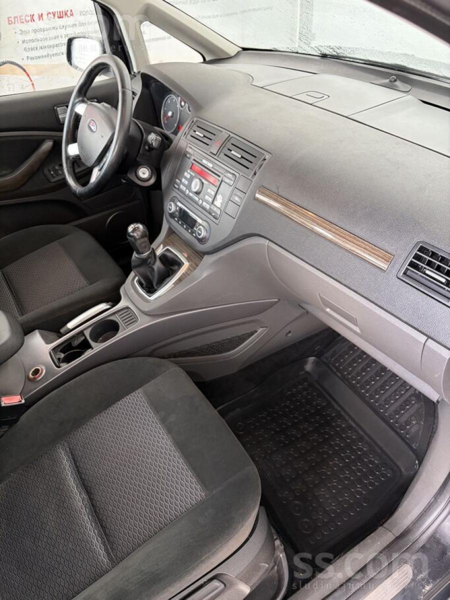 Zils Ford C-Max 2008 Rīga, ar dzinēja tilpumu 1.60 L un nobraukumu 295 tūkst. km par 1300 €, foto 6 vietnē AUTOMOTO.COM.LV