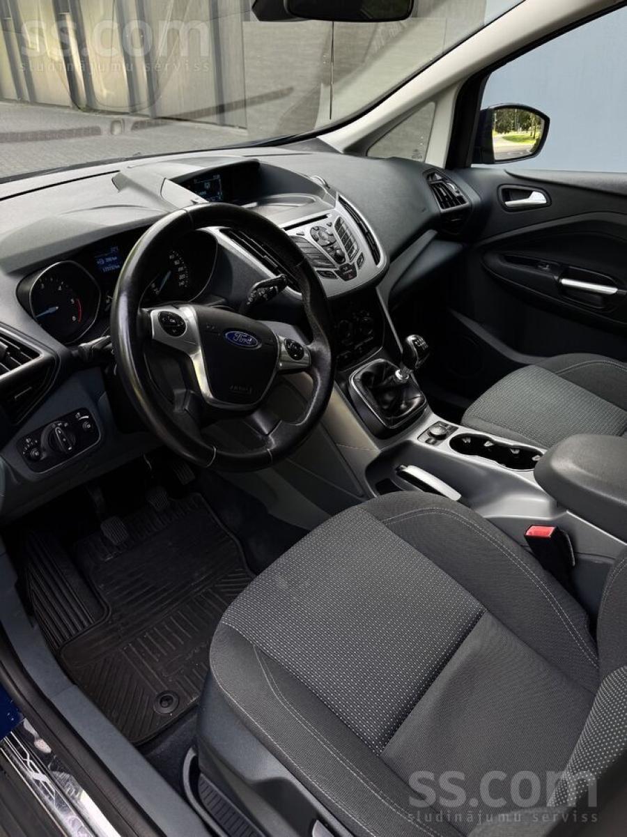 Zils Ford C-Max 2014 Rīga, ar dzinēja tilpumu 1.60 L un nobraukumu 170 tūkst. km par 4100 €, foto 17 vietnē AUTOMOTO.COM.LV