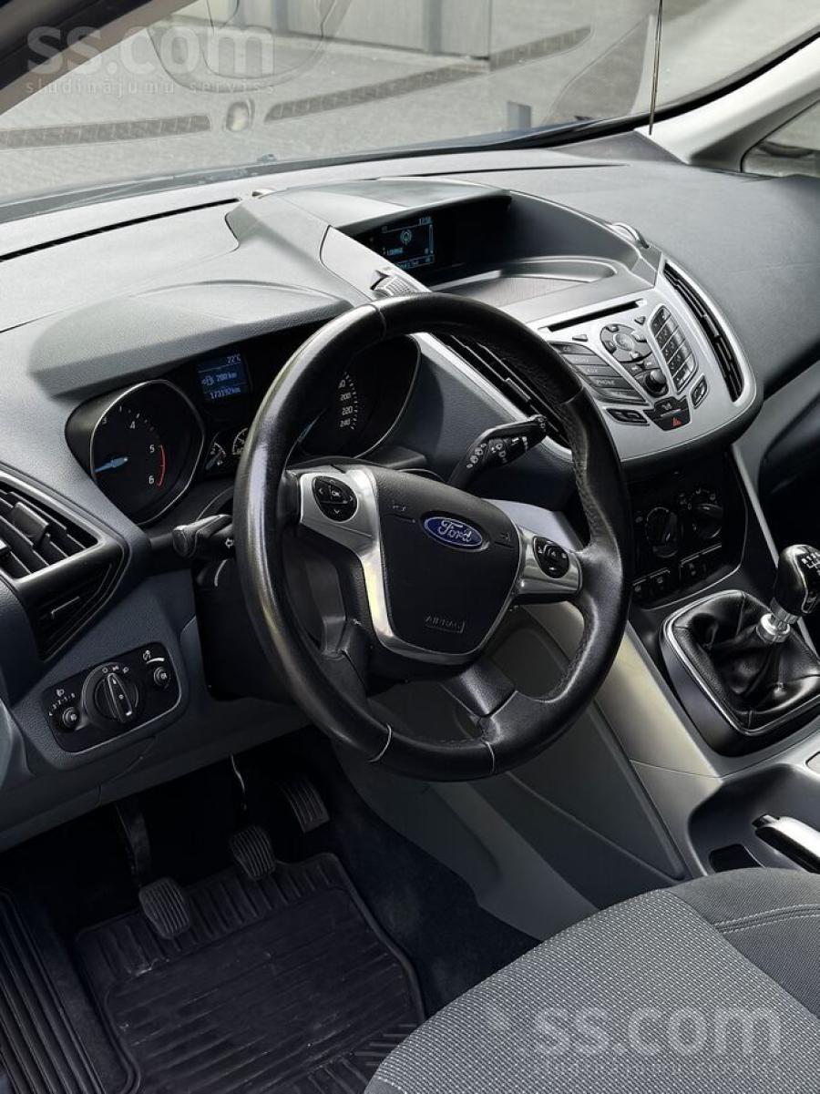 Zils Ford C-Max 2014 Rīga, ar dzinēja tilpumu 1.60 L un nobraukumu 170 tūkst. km par 4100 €, foto 18 vietnē AUTOMOTO.COM.LV
