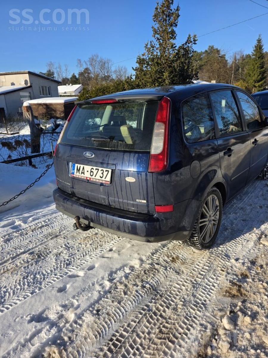 Blue Ford C-Max 2004 in Ogre, with an engine capacity of 2.00 L and mileage of 297 thousand km for 1200 €, photo 4 on AUTOMOTO.COM.LV