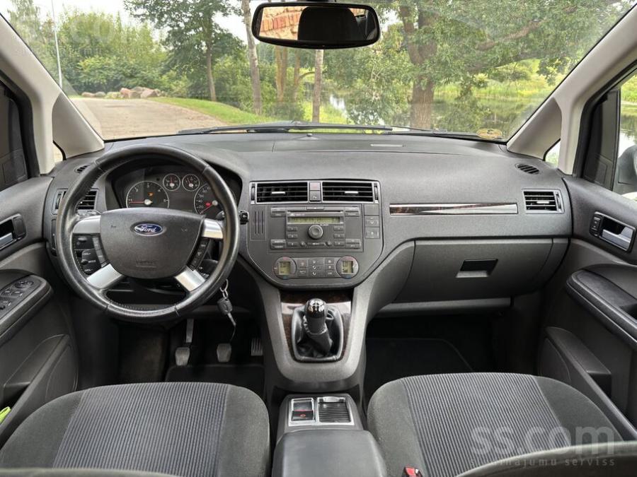 Blue Ford C-Max 2004 in Bauska, with an engine capacity of 1.60 L and mileage of 337 thousand km for 1150 €, photo 12 on AUTOMOTO.COM.LV