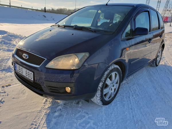Blue Ford C-Max 2005 in Siauliai, with an engine capacity of 1.60 L and mileage of 224 thousand km for 800 €, photo 4 on AUTOMOTO.COM.LV