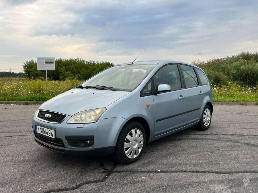 Blue Ford C-Max 2005 in Panevezys, with an engine capacity of 1.60 L and mileage of 221 thousand km for 1150 €, photo 1 on AUTOMOTO.COM.LV