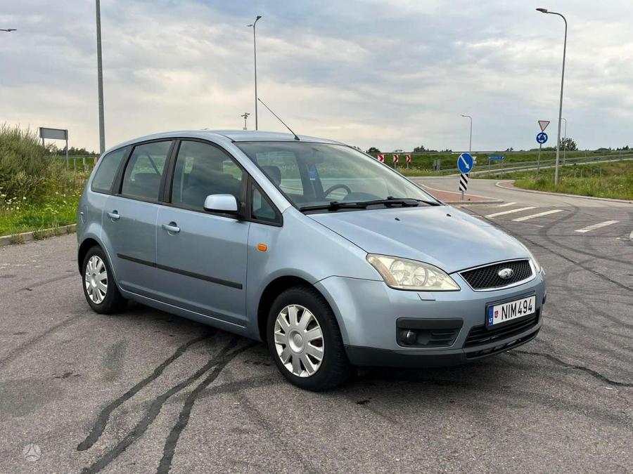 Blue Ford C-Max 2005 in Panevezys, with an engine capacity of 1.60 L and mileage of 221 thousand km for 1150 €, photo 4 on AUTOMOTO.COM.LV