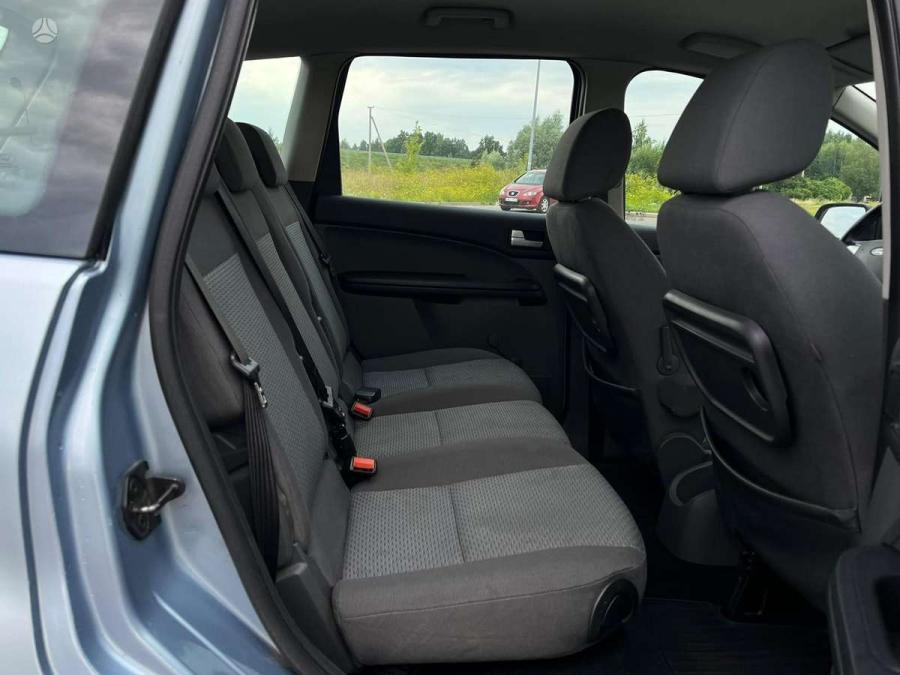 Blue Ford C-Max 2005 in Panevezys, with an engine capacity of 1.60 L and mileage of 221 thousand km for 1150 €, photo 15 on AUTOMOTO.COM.LV