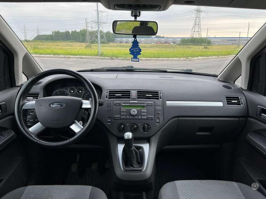 Blue Ford C-Max 2005 in Panevezys, with an engine capacity of 1.60 L and mileage of 221 thousand km for 1150 €, photo 18 on AUTOMOTO.COM.LV