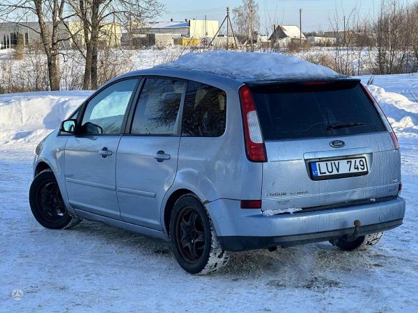 Blue Ford C-Max 2007 in Vilnius, with an engine capacity of 1.56 L and mileage of 250 thousand km for 499 €, photo 4 on AUTOMOTO.COM.LV