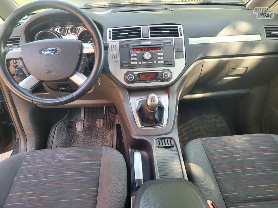 Blue Ford C-Max 2009 in Vilnius, with an engine capacity of 1.60 L and mileage of 303 thousand km for 1650 €, photo 13 on AUTOMOTO.COM.LV