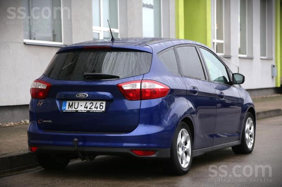 Blue Ford C-Max 2015 in Riga, with an engine capacity of 1.60 L and mileage of 205 thousand km for 4795 €, photo 6 on AUTOMOTO.COM.LV