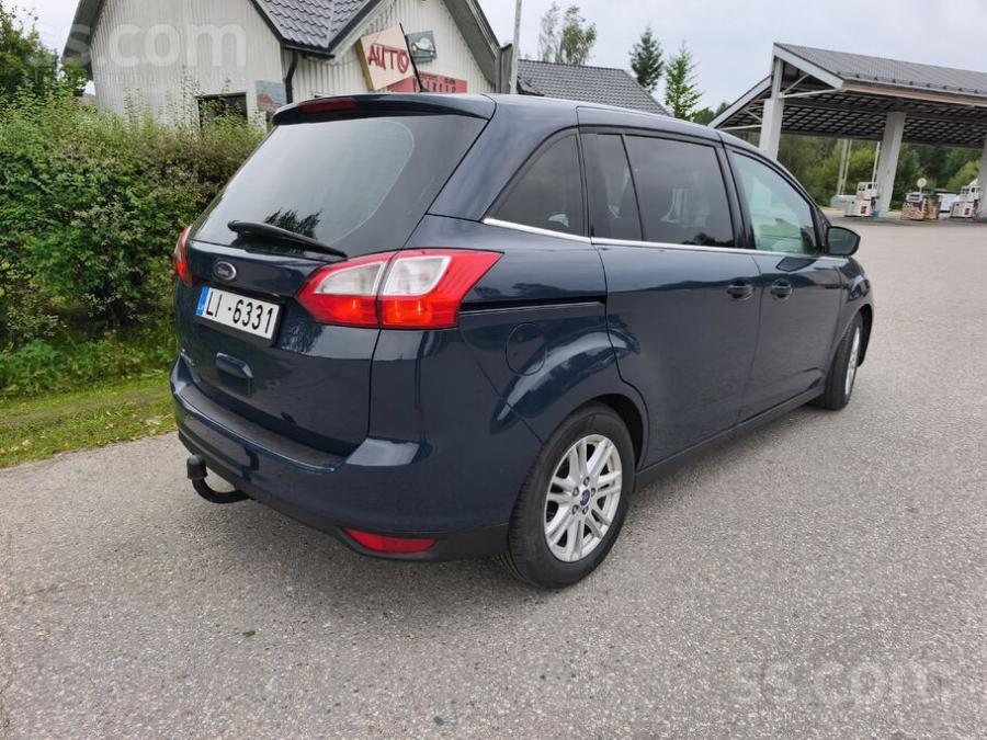 Blue Ford C-Max 2015 in Riga, with an engine capacity of 1.60 L and mileage of 290 thousand km for 4200 €, photo 9 on AUTOMOTO.COM.LV
