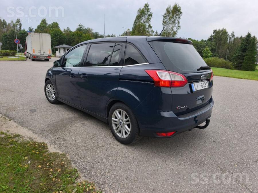 Blue Ford C-Max 2015 in Riga, with an engine capacity of 1.60 L and mileage of 290 thousand km for 4200 €, photo 11 on AUTOMOTO.COM.LV