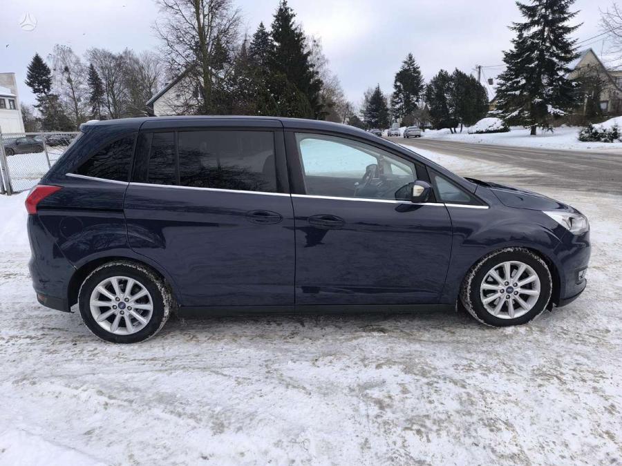 Blue Ford C-Max 2016 in Kaunas, with an engine capacity of 2.00 L and mileage of 215 thousand km for 6999 €, photo 5 on AUTOMOTO.COM.LV