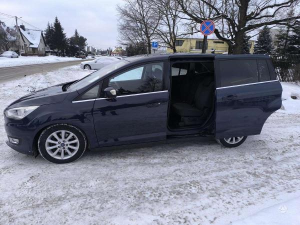Blue Ford C-Max 2016 in Kaunas, with an engine capacity of 2.00 L and mileage of 215 thousand km for 6999 €, photo 6 on AUTOMOTO.COM.LV