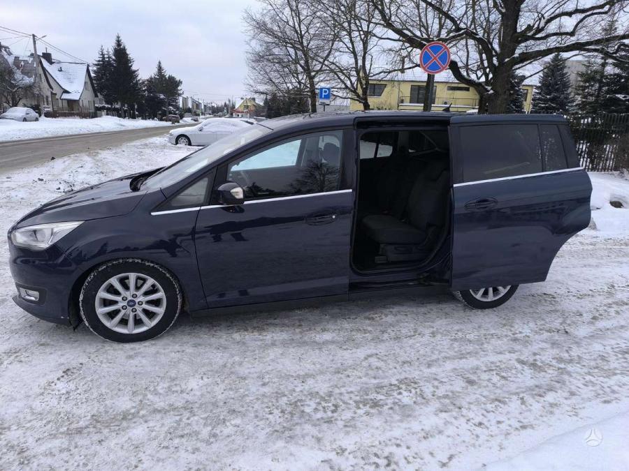 Blue Ford C-Max 2016 in Kaunas, with an engine capacity of 2.00 L and mileage of 215 thousand km for 6999 €, photo 6 on AUTOMOTO.COM.LV