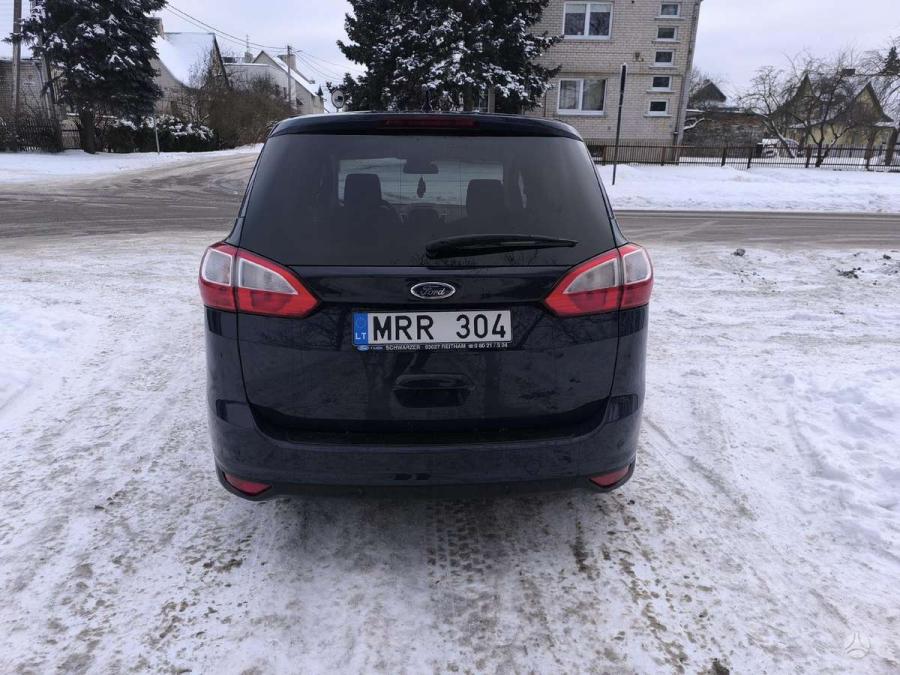 Blue Ford C-Max 2016 in Kaunas, with an engine capacity of 2.00 L and mileage of 215 thousand km for 6999 €, photo 9 on AUTOMOTO.COM.LV