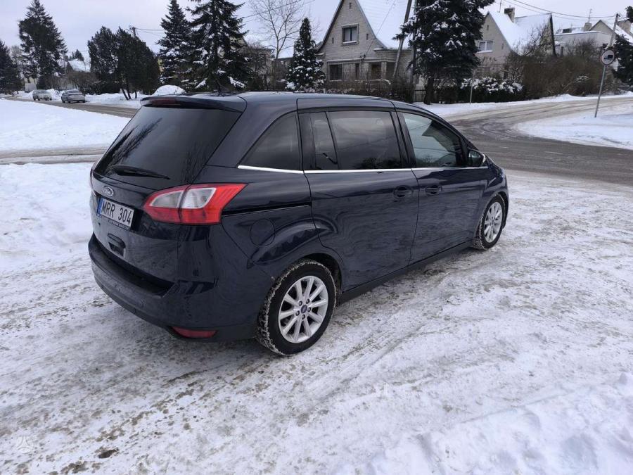 Blue Ford C-Max 2016 in Kaunas, with an engine capacity of 2.00 L and mileage of 215 thousand km for 6999 €, photo 10 on AUTOMOTO.COM.LV