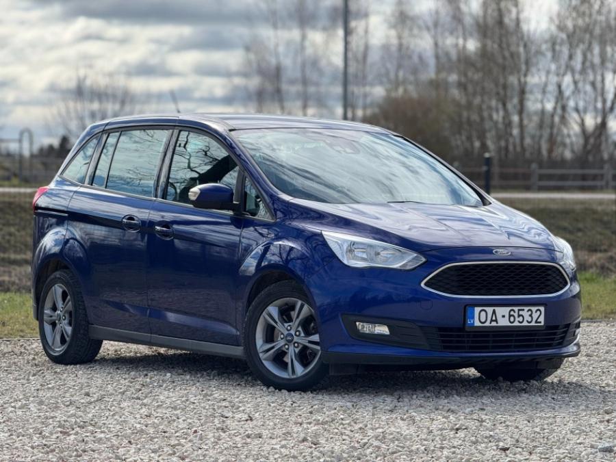 Blue Ford C-Max 2018 in Riga, with an engine capacity of 1.00 L and mileage of 224 thousand km for 7990 €, photo 38 on AUTOMOTO.COM.LV