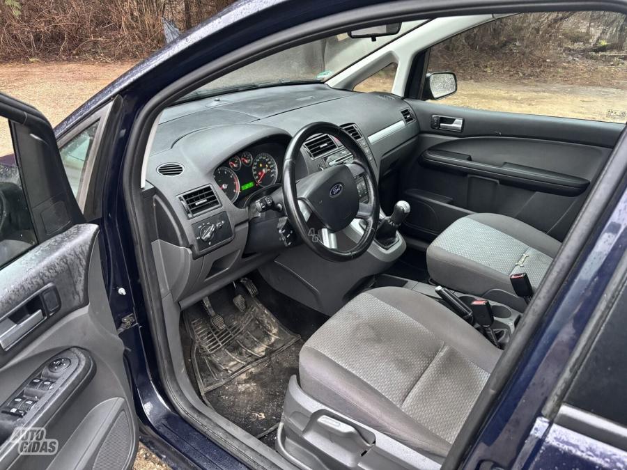 Blue Ford C-Max 2006 in Anyksciai, with an engine capacity of 1.60 L and mileage of 204 thousand km for 800 €, photo 9 on AUTOMOTO.COM.LV