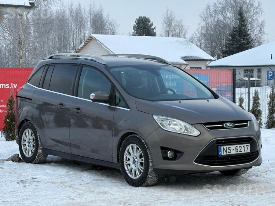 Brown Ford C-Max 2014 in Jelgava, with an engine capacity of 1.60 L and mileage of 0 thousand km for 6600 €, photo 1 on AUTOMOTO.COM.LV