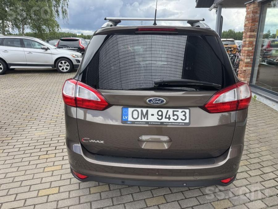 Brown Ford C-Max 2016 in Talsi, with an engine capacity of 1.50 L and mileage of 126 thousand km for 5895 €, photo 6 on AUTOMOTO.COM.LV