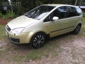 Green Ford C-Max 2005 in Jelgava, with an engine capacity of 1.60 L and mileage of 124 thousand km for 1750 €, photo  on AUTOMOTO.COM.LV