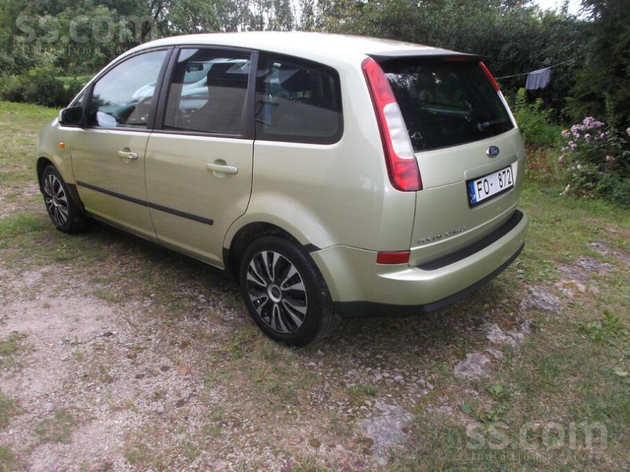 Green Ford C-Max 2005 in Jelgava, with an engine capacity of 1.60 L and mileage of 124 thousand km for 1750 €, photo 3 on AUTOMOTO.COM.LV