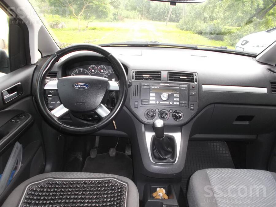 Green Ford C-Max 2005 in Jelgava, with an engine capacity of 1.60 L and mileage of 124 thousand km for 1750 €, photo 7 on AUTOMOTO.COM.LV