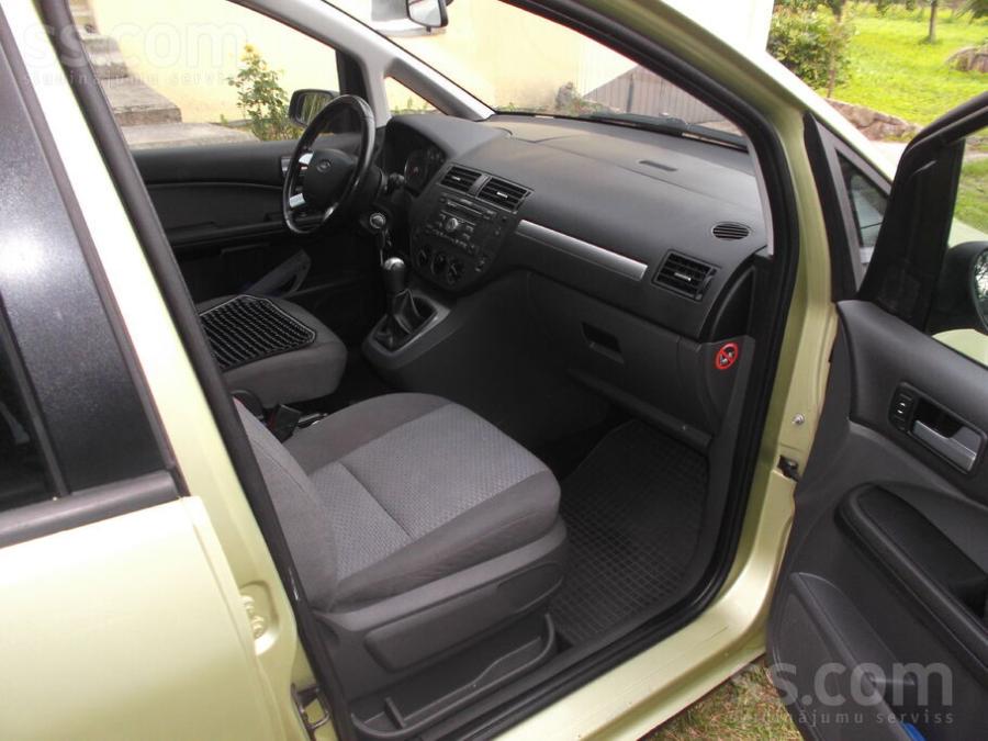 Green Ford C-Max 2005 in Jelgava, with an engine capacity of 1.60 L and mileage of 124 thousand km for 1750 €, photo 8 on AUTOMOTO.COM.LV