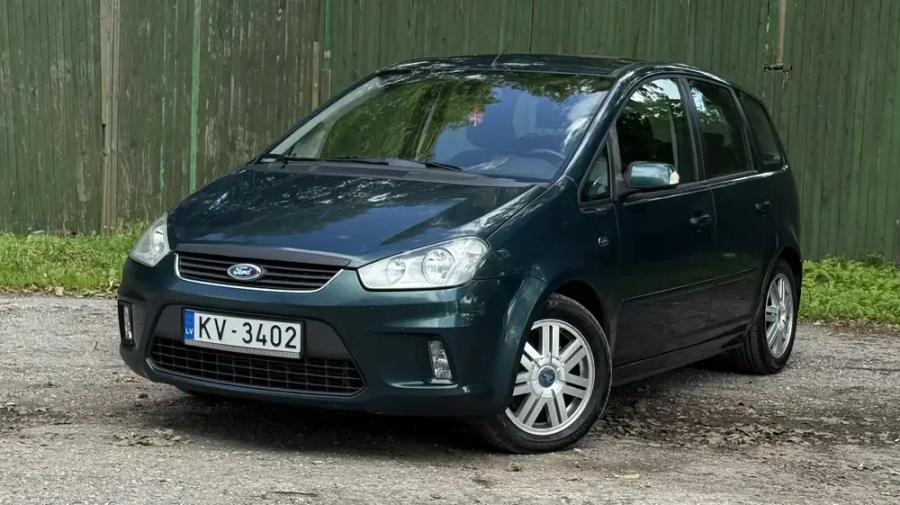 Zaļš Ford C-Max 2007 Jelgava, ar dzinēja tilpumu 1.80 L un nobraukumu 335 tūkst. km par 1000 €, foto 1 vietnē AUTOMOTO.COM.LV
