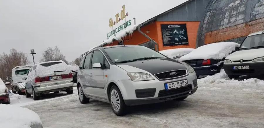Pelēks Ford C-Max 2003 Valmiera, ar dzinēja tilpumu 1.80 L un nobraukumu 162 tūkst. km par 1450 €, foto 1 vietnē AUTOMOTO.COM.LV