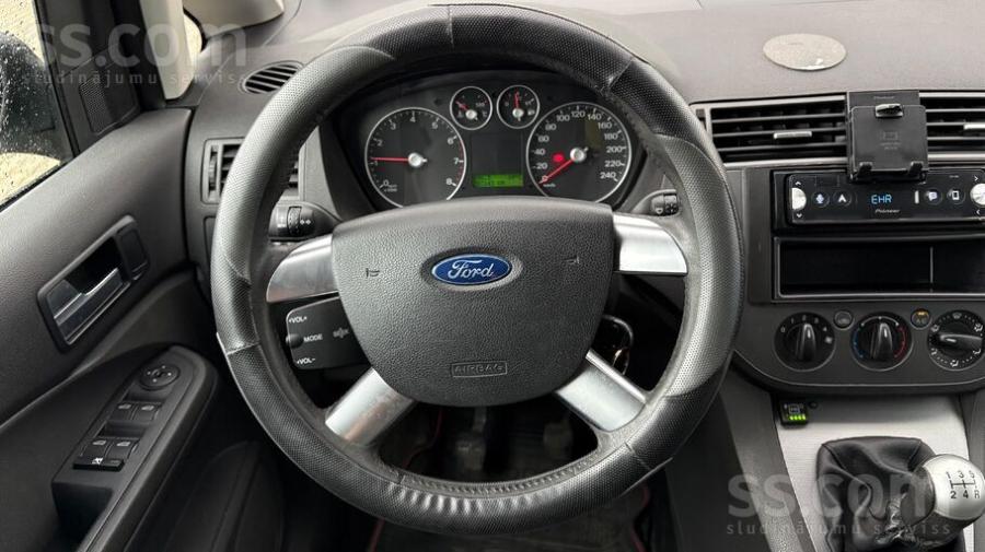 Pelēks Ford C-Max 2004 Liepāja, ar dzinēja tilpumu 1.80 L un nobraukumu 283 tūkst. km par 1250 €, foto 14 vietnē AUTOMOTO.COM.LV