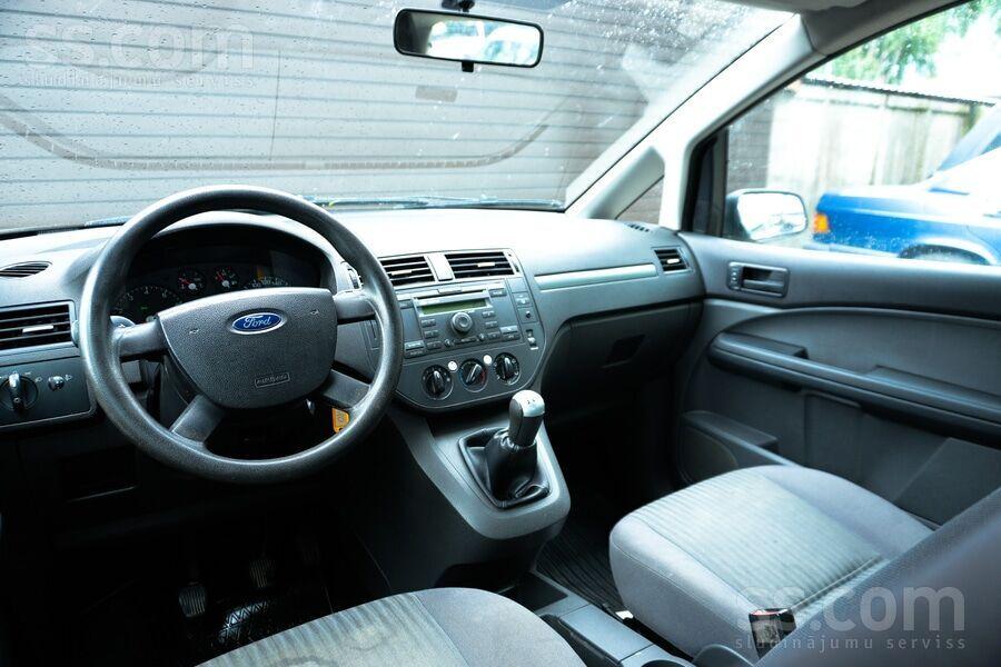 Pelēks Ford C-Max 2004 Rīga, ar dzinēja tilpumu 1.60 L un nobraukumu 182 tūkst. km par 1030 €, foto 10 vietnē AUTOMOTO.COM.LV