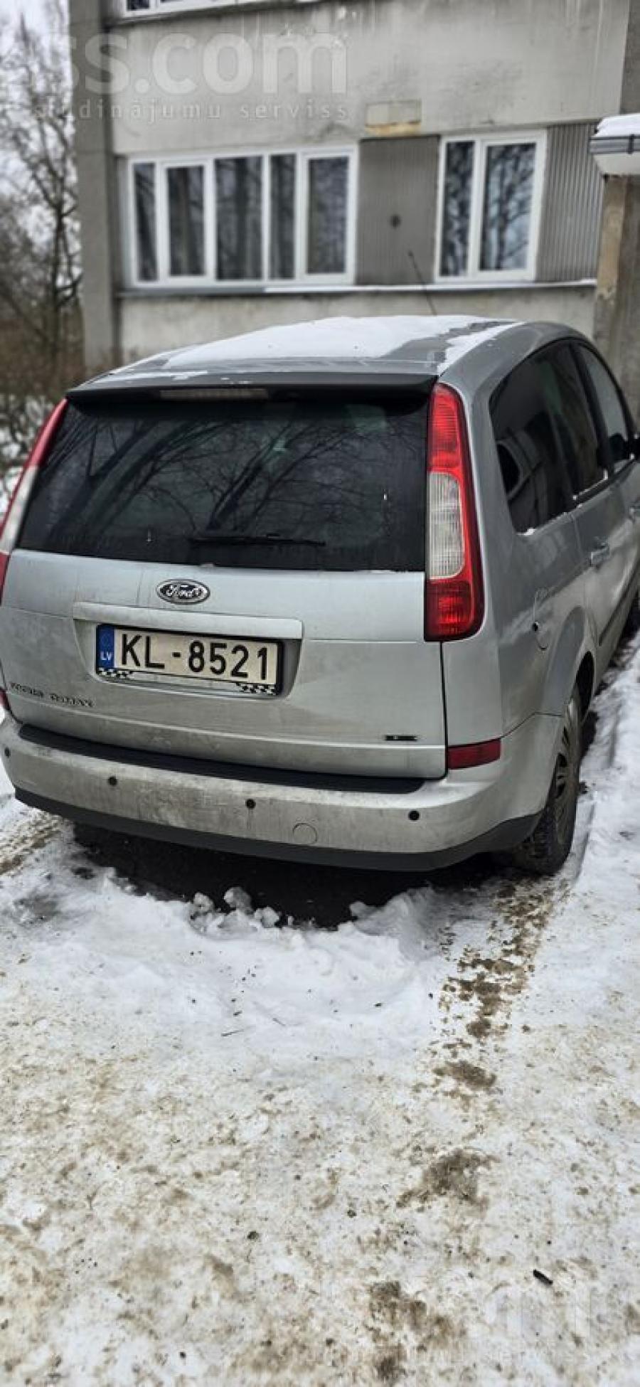 Pelēks Ford C-Max 2005 Rīga, ar dzinēja tilpumu 1.60 L un nobraukumu 254 tūkst. km par 2650 €, foto 3 vietnē AUTOMOTO.COM.LV