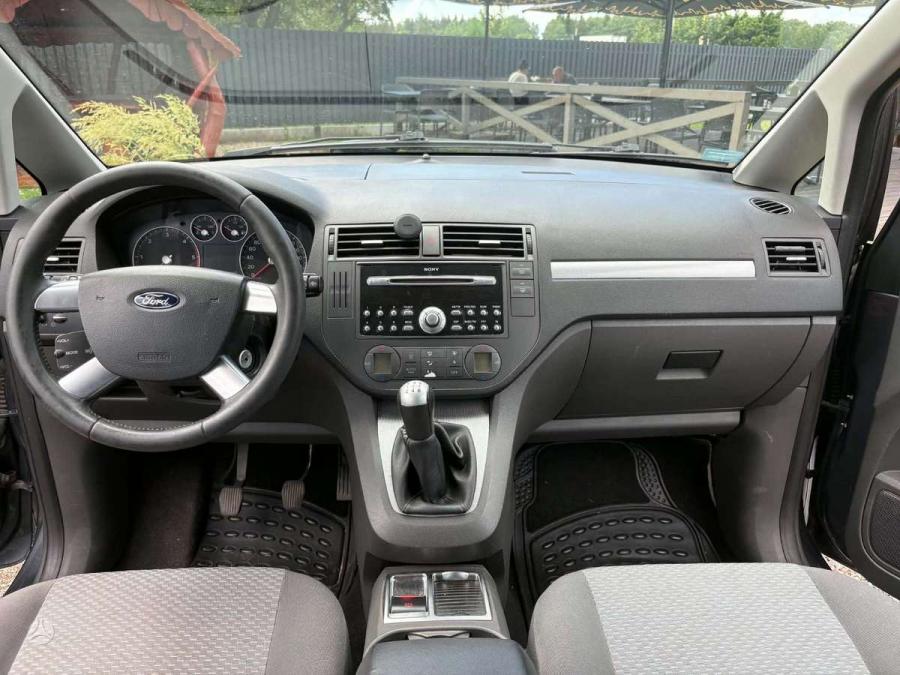 Pelēks Ford C-Max 2005 Kauņa, ar dzinēja tilpumu 1.60 L un nobraukumu 267 tūkst. km par 1499 €, foto 7 vietnē AUTOMOTO.COM.LV