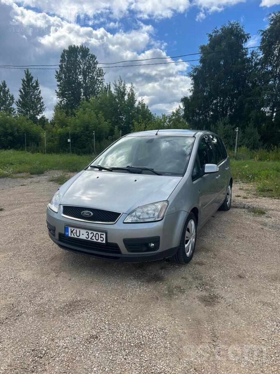 Grey Ford C-Max 2005 in Riga, with an engine capacity of 1.60 L and mileage of 389 thousand km for 490 €, photo 1 on AUTOMOTO.COM.LV