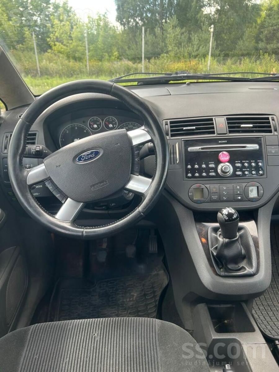 Grey Ford C-Max 2005 in Riga, with an engine capacity of 1.60 L and mileage of 389 thousand km for 490 €, photo 10 on AUTOMOTO.COM.LV