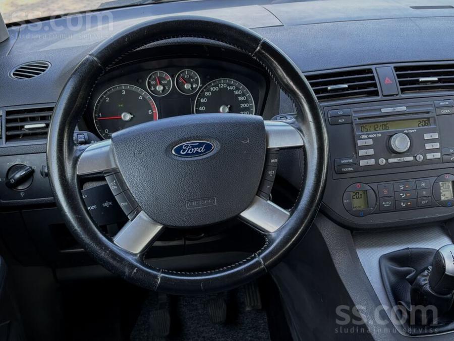 Pelēks Ford C-Max 2006 Tukums, ar dzinēja tilpumu 1.60 L un nobraukumu 264 tūkst. km par 1150 €, foto 8 vietnē AUTOMOTO.COM.LV