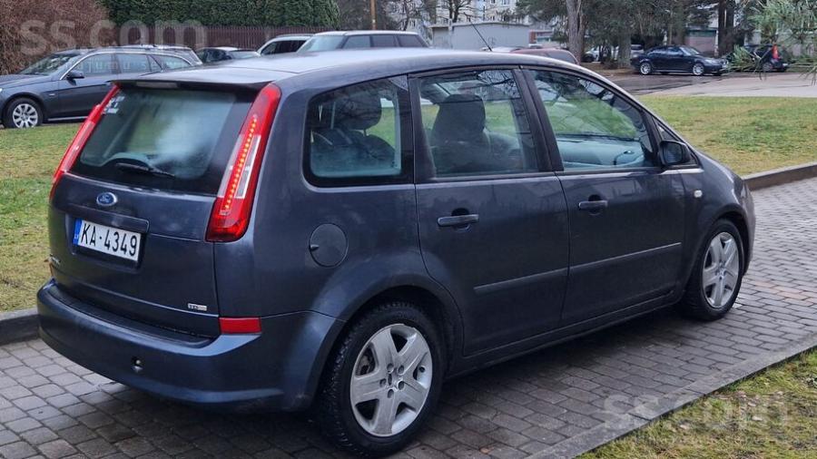 Grey Ford C-Max 2007 in Riga, with an engine capacity of 1.60 L and mileage of 0 thousand km for 1190 €, photo 8 on AUTOMOTO.COM.LV