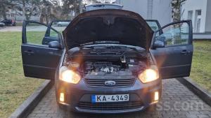 Grey Ford C-Max 2007 in Riga, with an engine capacity of 1.60 L and mileage of 0 thousand km for 1190 €, photo 9 on AUTOMOTO.COM.LV