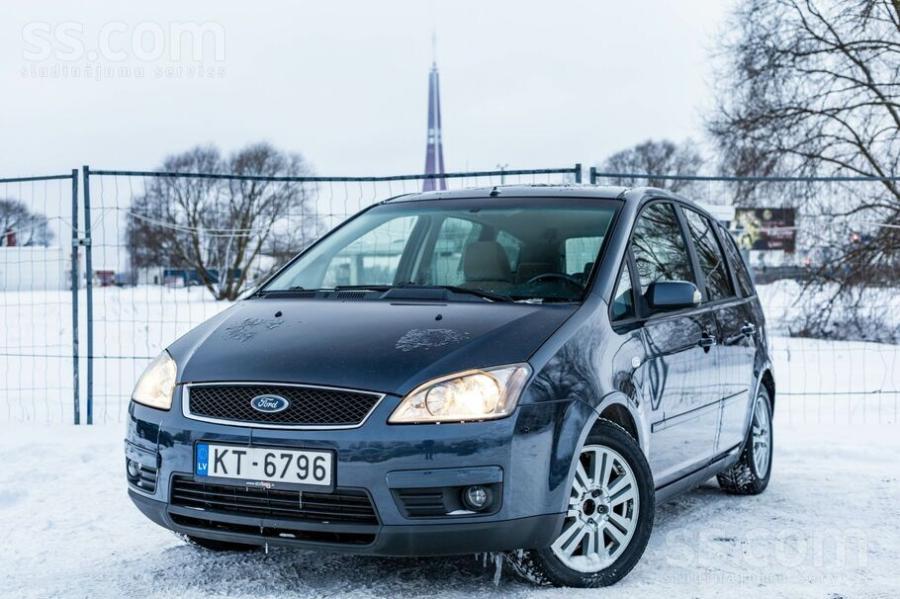 Grey Ford C-Max 2007 in Riga, with an engine capacity of 1.60 L and mileage of 260 thousand km for 2990 €, photo 1 on AUTOMOTO.COM.LV