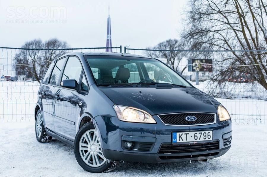 Grey Ford C-Max 2007 in Riga, with an engine capacity of 1.60 L and mileage of 260 thousand km for 2990 €, photo 3 on AUTOMOTO.COM.LV