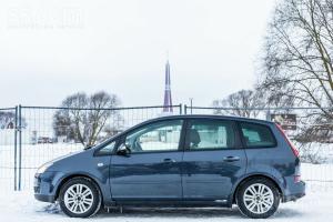 Grey Ford C-Max 2007 in Riga, with an engine capacity of 1.60 L and mileage of 260 thousand km for 2990 €, photo 4 on AUTOMOTO.COM.LV