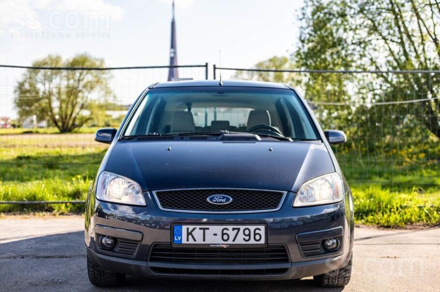 Grey Ford C-Max 2007 in Riga, with an engine capacity of 1.60 L and mileage of 260 thousand km for 2590 €, photo 3 on AUTOMOTO.COM.LV