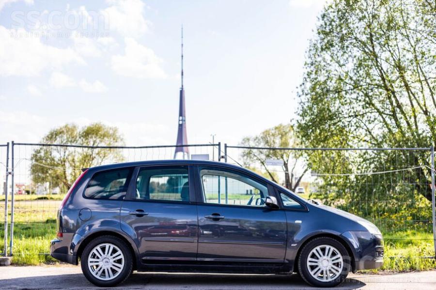 Grey Ford C-Max 2007 in Riga, with an engine capacity of 1.60 L and mileage of 260 thousand km for 2590 €, photo 5 on AUTOMOTO.COM.LV