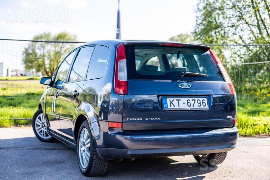Grey Ford C-Max 2007 in Riga, with an engine capacity of 1.60 L and mileage of 260 thousand km for 2590 €, photo 6 on AUTOMOTO.COM.LV