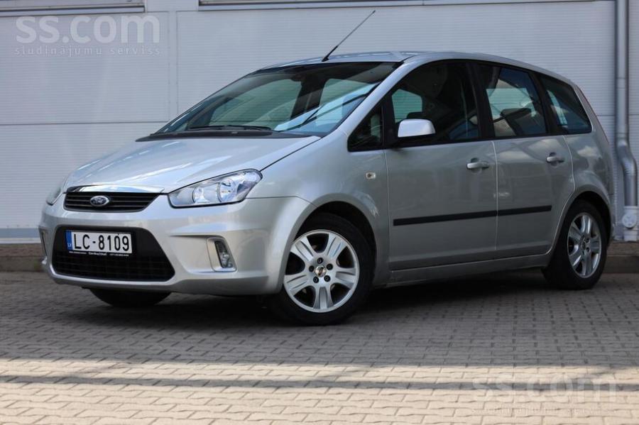Grey Ford C-Max 2008 in Riga, with an engine capacity of 1.60 L and mileage of 0 thousand km for 1695 €, photo 1 on AUTOMOTO.COM.LV