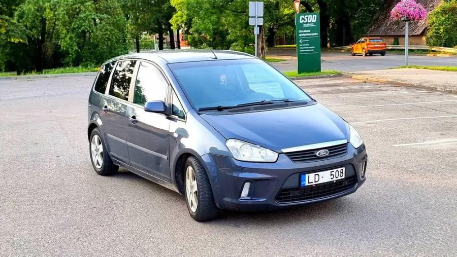 Pelēks Ford C-Max 2008 Cēsis, ar dzinēja tilpumu 1.60 L un nobraukumu 290 tūkst. km par 2200 €, foto 4 vietnē AUTOMOTO.COM.LV